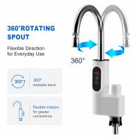 China Hot High Quality Led Digital Temperature Display Kitchen Hot Cold Water Instant Electric Water Heater Tap for sale