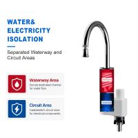 China Hot High Quality Led Digital Temperature Display Kitchen Hot Cold Water Instant Electric Water Heater Tap for sale