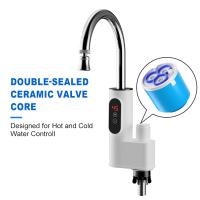 China Hot High Quality Led Digital Temperature Display Kitchen Hot Cold Water Instant Electric Water Heater Tap for sale
