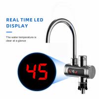 China 304 Stainless Steel 3300W Instant Heating Electric Tap for Bathroom Hot and Cold Water for sale