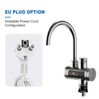 China 304 Stainless Steel 3300W Instant Heating Electric Tap for Bathroom Hot and Cold Water for sale