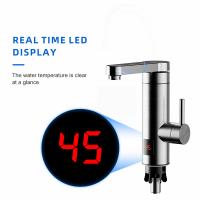 China 304 Stainless Steel 3.3KW Electric Heating Tap with LED Digital Display Instant Water Heater Faucet for sale