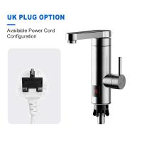 China 304 Stainless Steel 3.3KW Electric Heating Tap with LED Digital Display Instant Water Heater Faucet for sale
