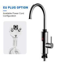 China 304 Stainless Steel 3.3KW LED Digital Display Instant Electric Water Heater Tap for Kitchen and Bathroom for sale