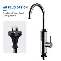 China 304 Stainless Steel 3.3KW LED Digital Display Instant Electric Water Heater Tap for Kitchen and Bathroom for sale