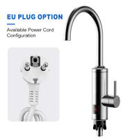 China LED Digital Display 3300W Power 304 Stainless Steel Electric Heating Tap for Kitchen for sale