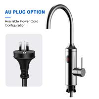 China 3.3KW 304 Stainless Steel LED Digital Display Electric Heating Tap Instant Water Heater Tap for sale