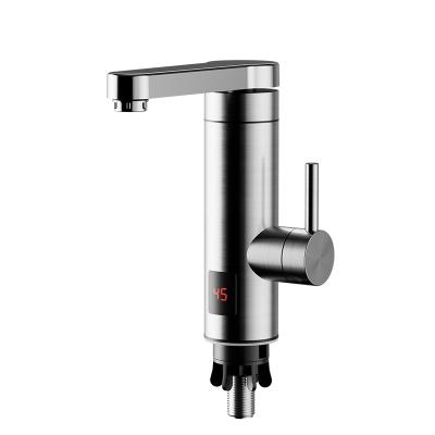 China 3.3KW Power Electric Water Faucet with 304 Stainless Steel and Tankless Instant Heating for Kitchen & Bathroom for sale