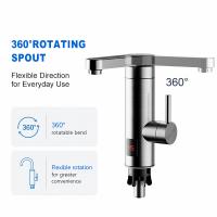 China 3.3KW Power Electric Water Faucet with 304 Stainless Steel and Tankless Instant Heating for Kitchen & Bathroom for sale