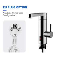 China 3.3KW Power Electric Water Faucet with 304 Stainless Steel and Tankless Instant Heating for Kitchen & Bathroom for sale