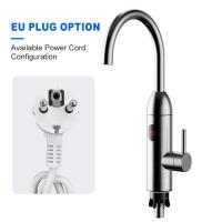 China 304 Stainless Steel 3.3KW Tankless Electric Heating Tap Instant Water Heater Faucet for sale