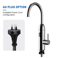 China 304 Stainless Steel 3.3KW Tankless Electric Heating Tap Instant Water Heater Faucet for sale