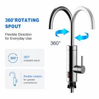 China 304 Stainless Steel Instant Water Heater Faucet with 3.3KW Instant Heating for Kitchen and Bathroom for sale