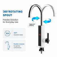 China 230V 3.3KW Tankless Electric Water Heater Faucet with 3s Instant Heating for Kitchen for sale