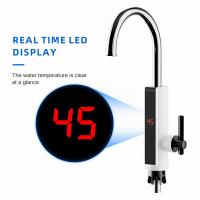 China 230V 3.3KW Tankless Electric Water Heater Faucet with 3s Instant Heating for Kitchen for sale