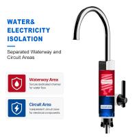 China 230V 3.3KW Tankless Electric Water Heater Faucet with 3s Instant Heating for Kitchen for sale