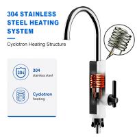 China 230V 3.3KW Tankless Electric Water Heater Faucet with 3s Instant Heating for Kitchen for sale
