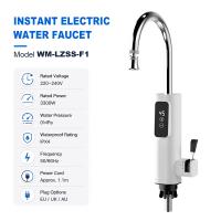 China 3300W EU Plug Electric Heating Tap with 3s Fast Heating and LED Digital Temperature Display for Instant Hot Water for sale