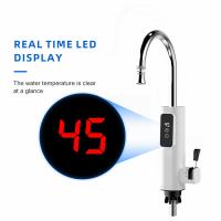 China 3300W EU Plug Electric Heating Tap with 3s Fast Heating and LED Digital Temperature Display for Instant Hot Water for sale