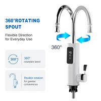 China 3300W EU Plug Electric Heating Tap with 3s Fast Heating and LED Digital Temperature Display for Instant Hot Water for sale