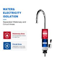 China 3300W EU Plug Electric Heating Tap with 3s Fast Heating and LED Digital Temperature Display for Instant Hot Water for sale