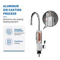 China 3300W EU Plug Electric Heating Tap with 3s Fast Heating and LED Digital Temperature Display for Instant Hot Water for sale