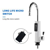 China 3300W EU Plug Electric Heating Tap with 3s Fast Heating and LED Digital Temperature Display for Instant Hot Water for sale