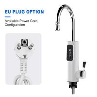 China 3300W EU Plug Electric Heating Tap with 3s Fast Heating and LED Digital Temperature Display for Instant Hot Water for sale