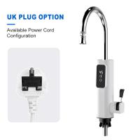 China 3300W EU Plug Electric Heating Tap with 3s Fast Heating and LED Digital Temperature Display for Instant Hot Water for sale