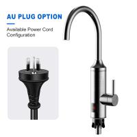 China 304 Stainless Steel 3.3KW IPX4 Waterproof Electric Water Heater Tap Instant Water Heating Faucet for sale