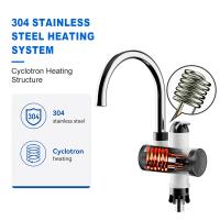 China 3.3KW IPX4 Waterproof Tankless Electric Water Faucet Instant Water Heater Tap for Kitchen Bathroom for sale