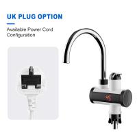 China 3.3KW IPX4 Waterproof Tankless Electric Water Faucet Instant Water Heater Tap for Kitchen Bathroom for sale