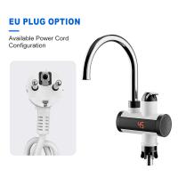 China 3.3KW IPX4 Waterproof Tankless Electric Water Faucet Instant Water Heater Tap for Kitchen Bathroom for sale