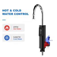 China 3300W Digital Display Tankless Electric Heating Tap Instant Water Heater Faucet for sale