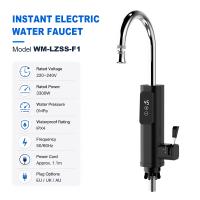 China 3300W Digital Display Tankless Electric Heating Tap Instant Water Heater Faucet for sale