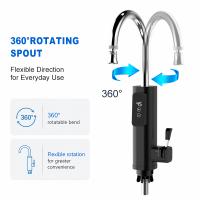China 3300W Digital Display Tankless Electric Heating Tap Instant Water Heater Faucet for sale