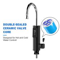 China 3300W Digital Display Tankless Electric Heating Tap Instant Water Heater Faucet for sale