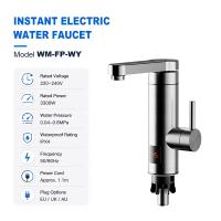 China 304 Stainless Steel Electric Heating Faucet with 3.3KW Power and IPX4 Waterproof Instant Water Heater Tap for sale