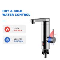 China 304 Stainless Steel Electric Heating Faucet with 3.3KW Power and IPX4 Waterproof Instant Water Heater Tap for sale