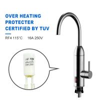 China 220V 3.3KW Instant Water Heater Tap with LED Digital Temperature Display and 304 Stainless Steel Housing for sale