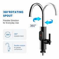 China 3300W Fast Heating EU Plug Electric Heating Tap for 24 Hours On Demand Hot Water for sale