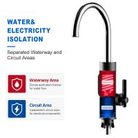 China 3300W Fast Heating EU Plug Electric Heating Tap for 24 Hours On Demand Hot Water for sale