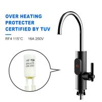 China 3300W Fast Heating EU Plug Electric Heating Tap for 24 Hours On Demand Hot Water for sale