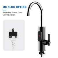 China 3300W Fast Heating EU Plug Electric Heating Tap for 24 Hours On Demand Hot Water for sale