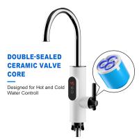 China 3300W EU Plug Electric Heating Tap with Adjustable Temperature for Instant Hot Water for sale