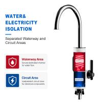 China 3300W EU Plug Electric Heating Tap with Adjustable Temperature for Instant Hot Water for sale