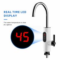 China 3300W EU Plug Electric Heating Tap with Adjustable Temperature for Instant Hot Water for sale