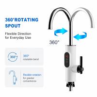 China 3300W EU Plug Electric Heating Tap with Adjustable Temperature for Instant Hot Water for sale