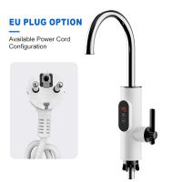 China 3300W EU Plug Electric Heating Tap with Adjustable Temperature for Instant Hot Water for sale