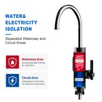 China ABS body, 3300W electric faucet, heats up in 3 seconds, suitable for the kitchen, bathroom, balcony, and laundry room for sale